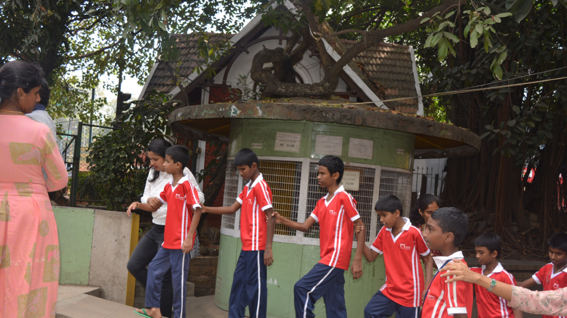 New year 2020 with the Mathru School Blind kids – Centum