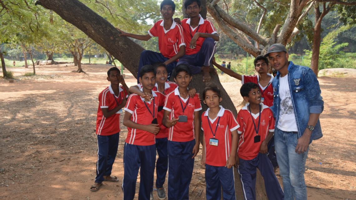 New year 2020 with the Mathru School Blind kids – Centum